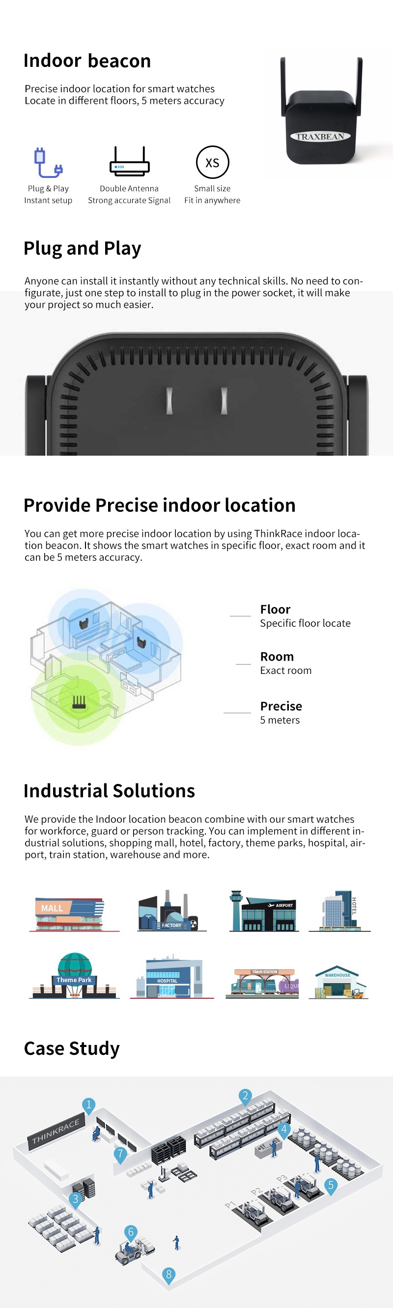 Indoor tracking with Beacon demo video - Traxbean